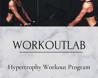 12 Weeks Hypertrophy Workout Program 5 Days Split (Download Now) - Etsy