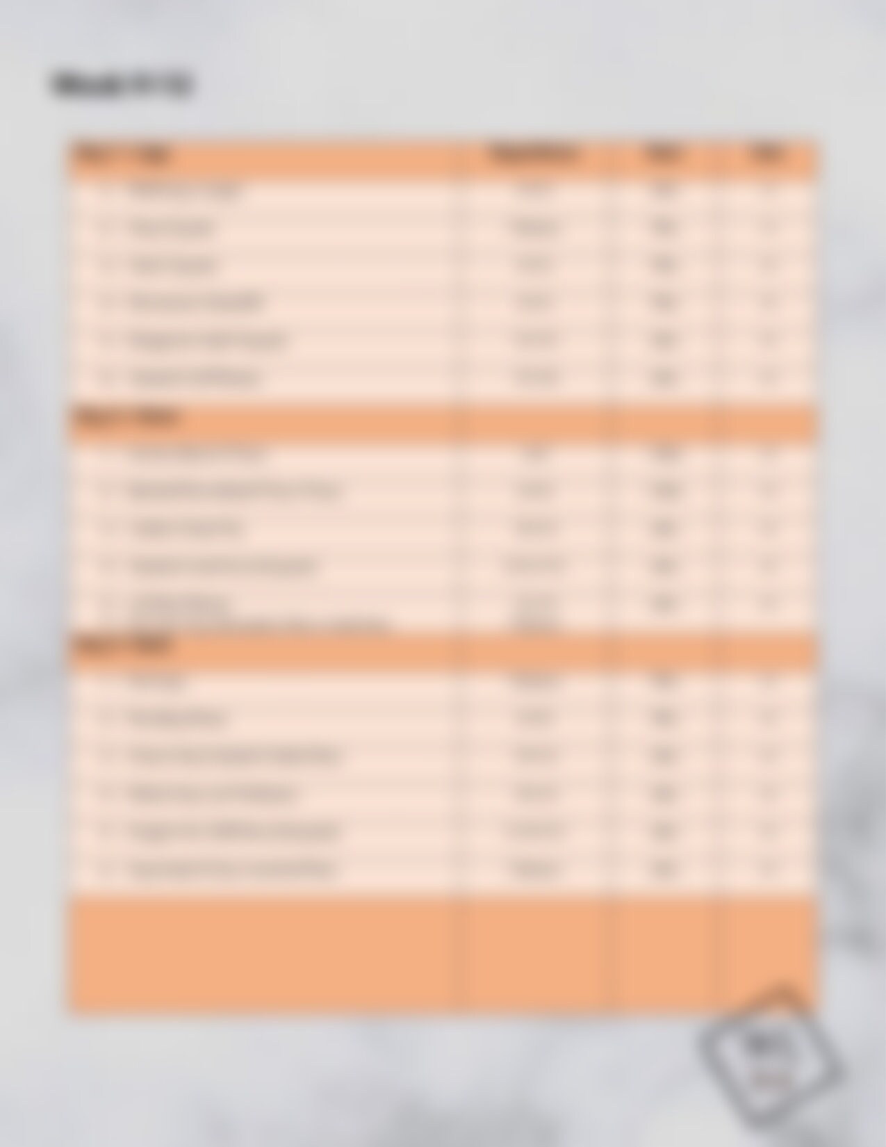 12 Weeks Hypertrophy Workout Program 5 Days Split - Etsy