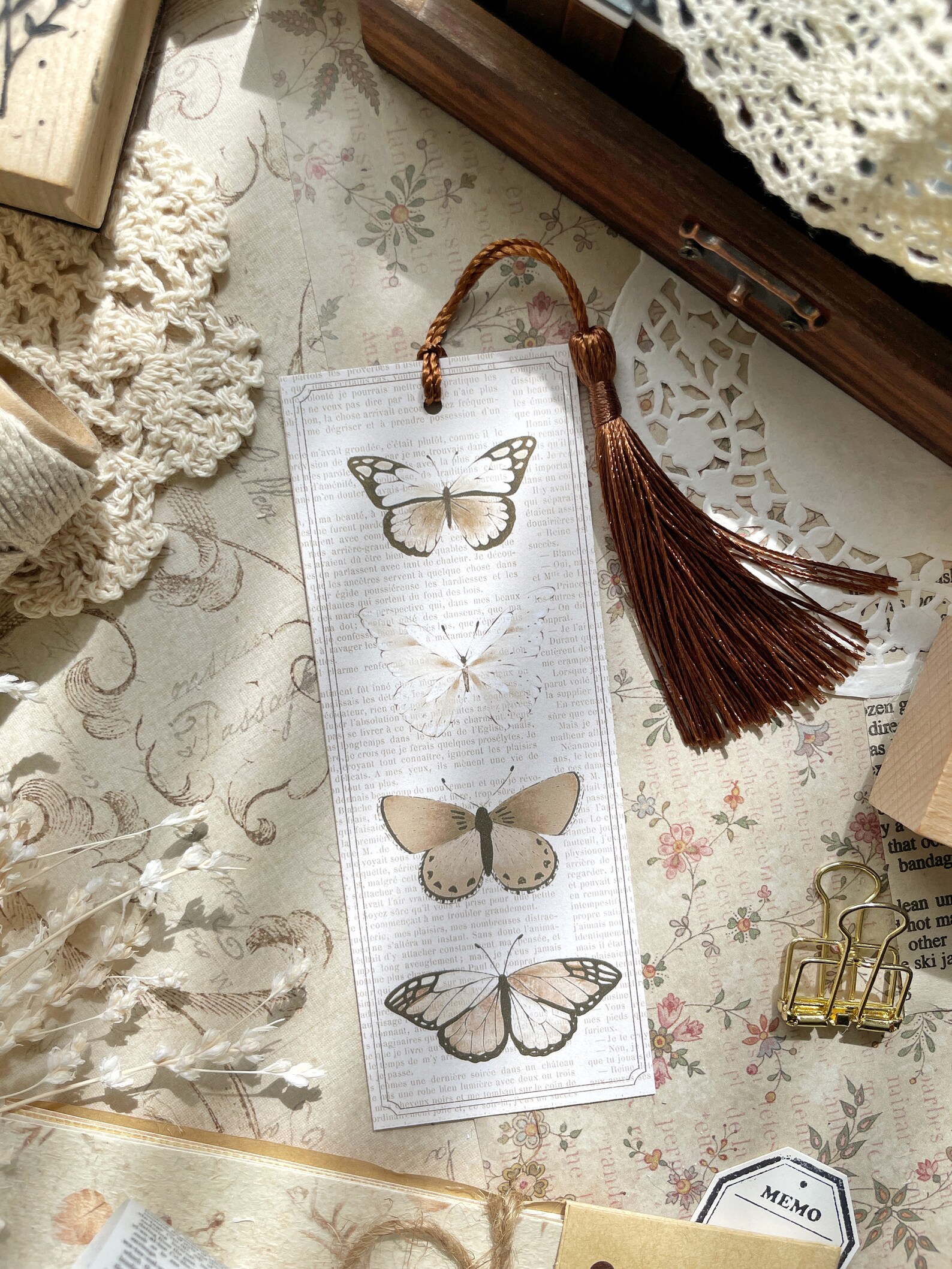 Butterfly Bookmark Bookmark With Tassel Cute Bookmark - Etsy