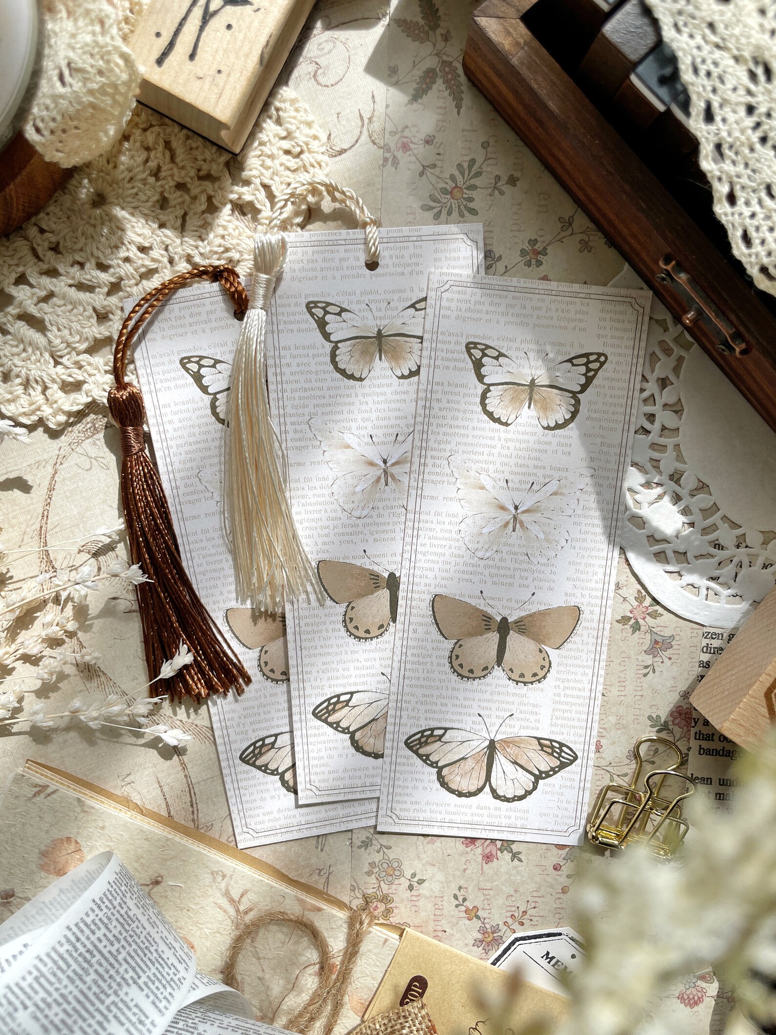 Butterfly Bookmark Bookmark With Tassel Cute Bookmark - Etsy