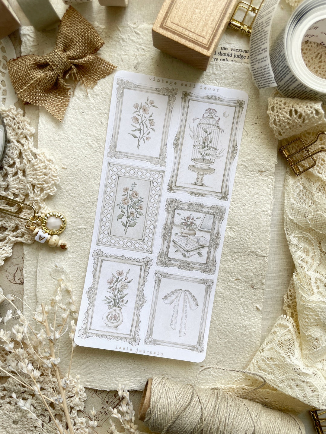 Wall Decor Frames Sticker Sheet , Bujo Stickers, Bullet Journal ...