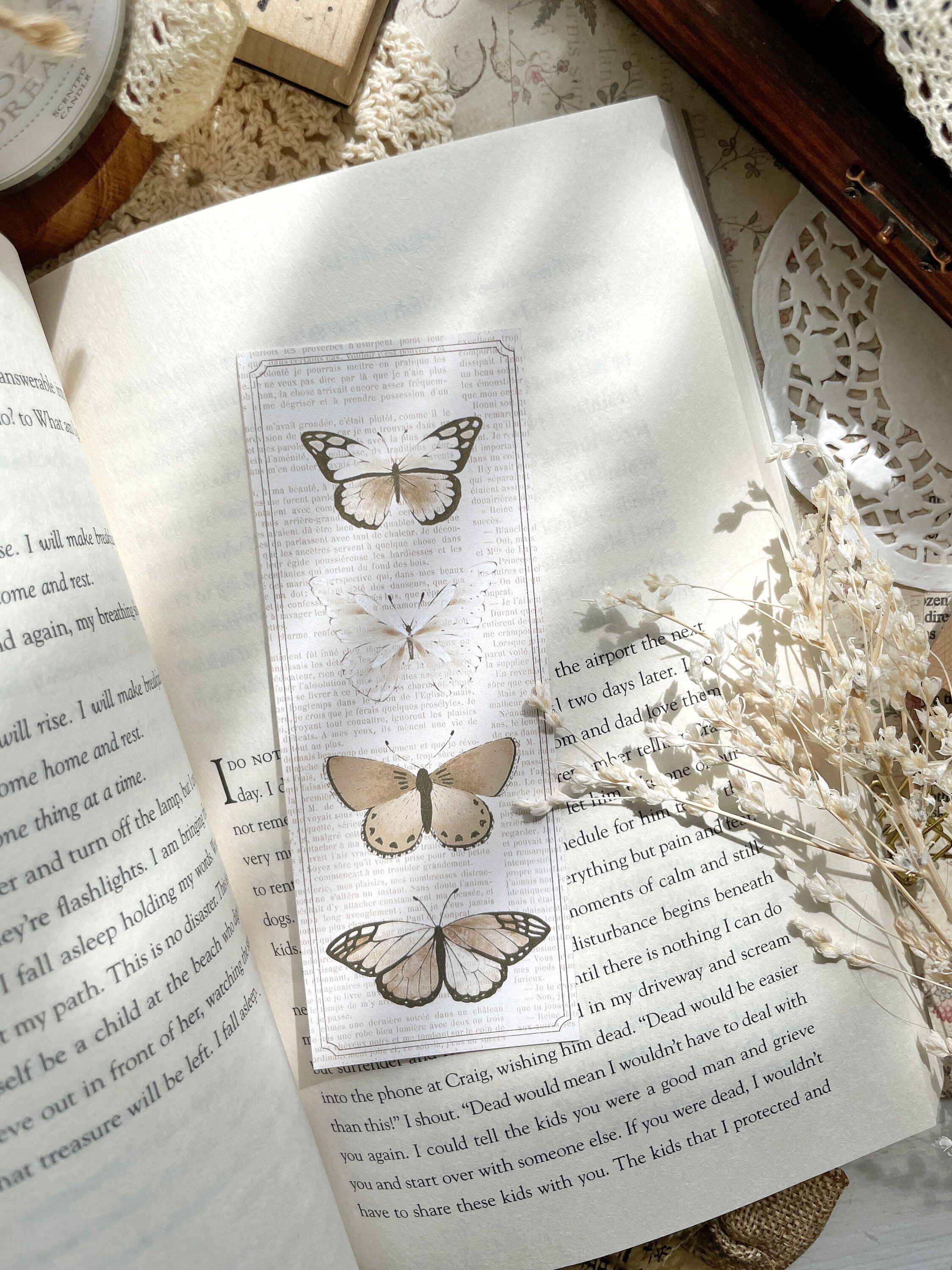 Butterfly Bookmark Bookmark With Tassel Cute Bookmark - Etsy