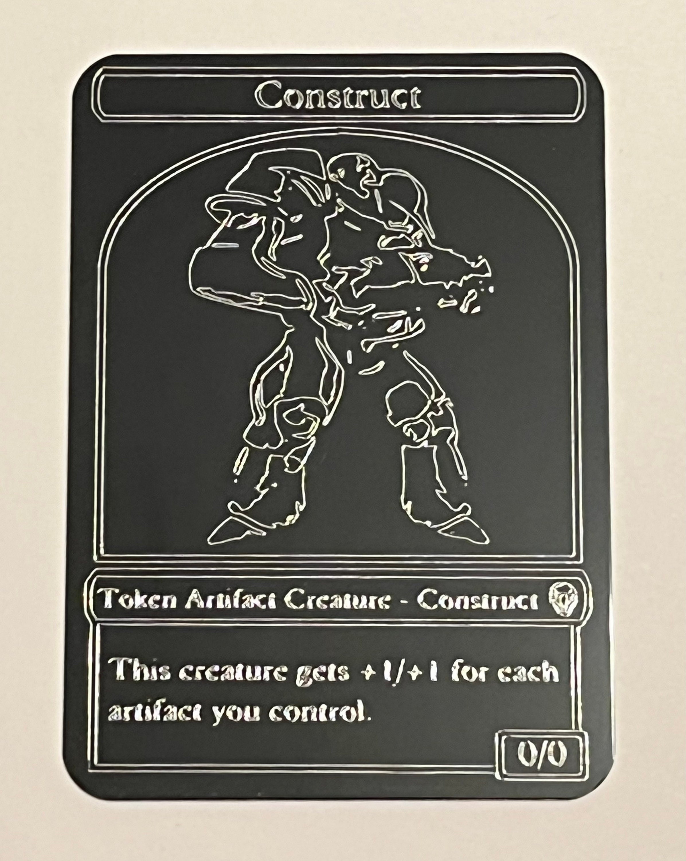 Metal Construct Token - Etsy