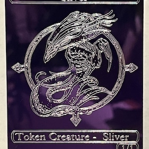 Metal Sliver Token: Creature Card - Etsy