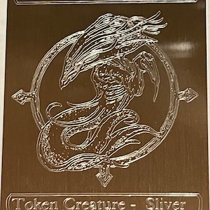 Metal Sliver Token: Creature Card - Etsy