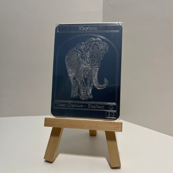 Elephant Token Card - Etsy
