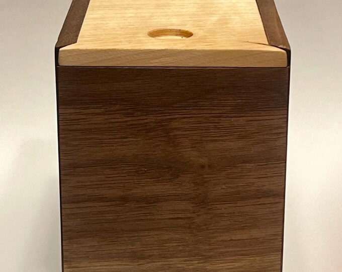 Walnut & Curly Maple Deck Box - Etsy
