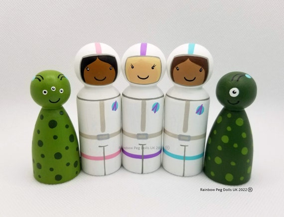Toys & Games Diverse Wooden Toys UKCA certified Large Girl Astronauts ...