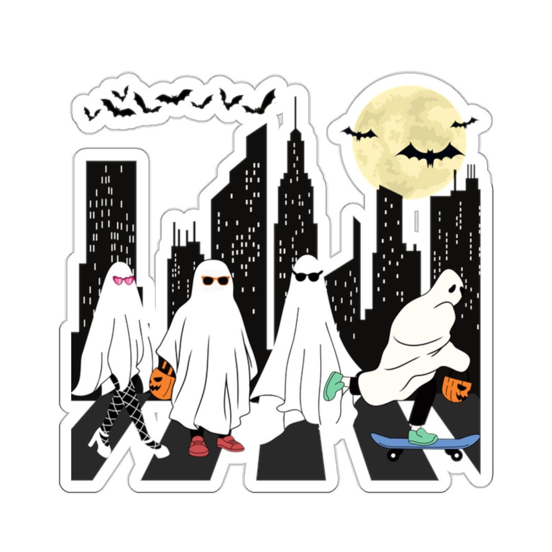 Ghost Friends Sticker, Halloween Sticker, Cute Ghost Sticker, Trendy ...