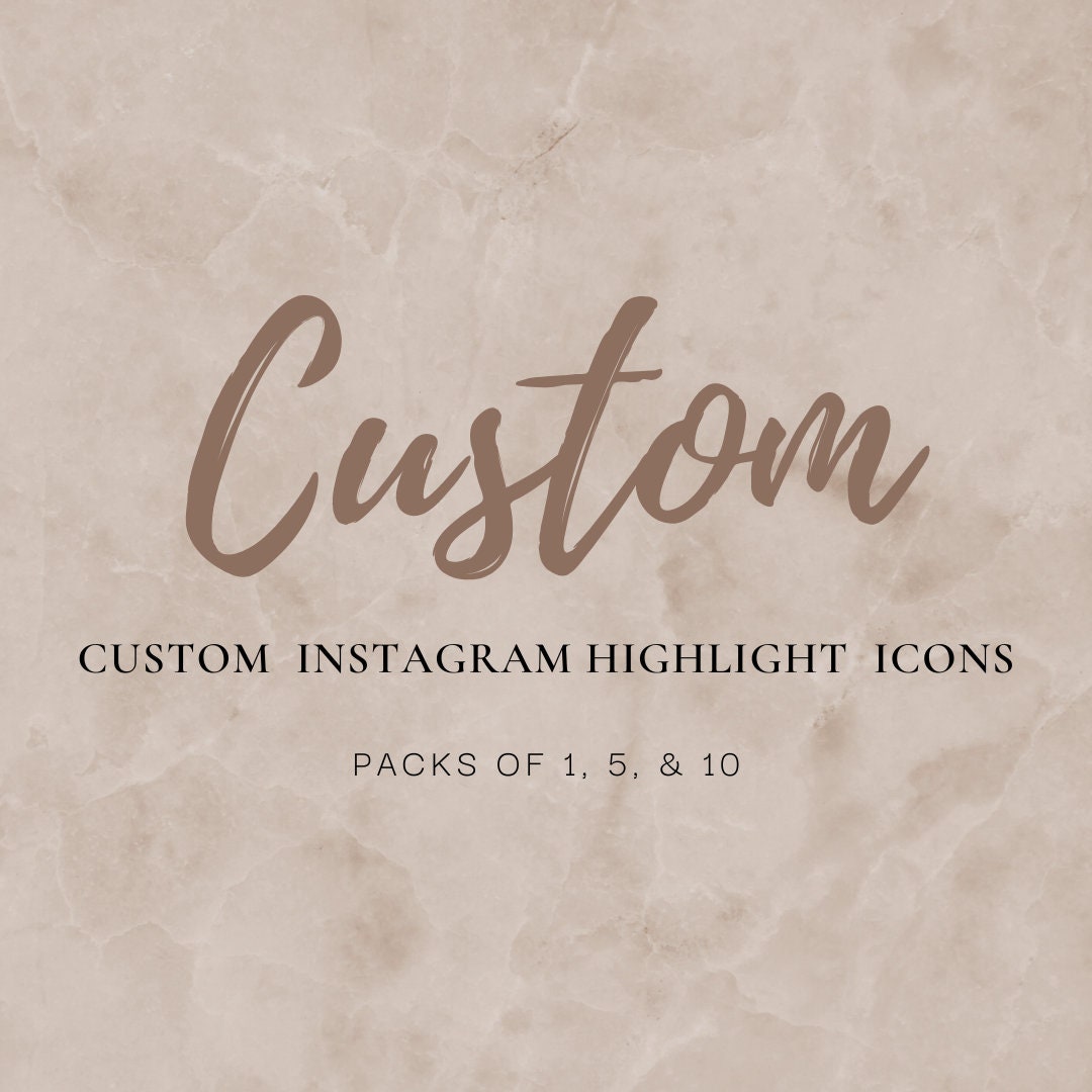 Custom Instagram Highlight Covers, Hand-drawn Art, Minimalist Aesthetic ...