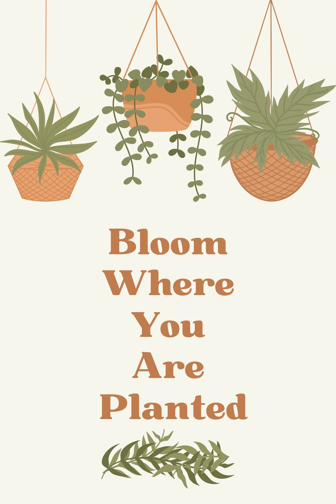 Printable Journal - Bloom Where You Are Planted With Lined Pages and ...