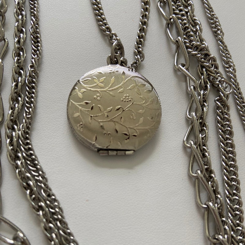 Long Locket Necklace - Etsy