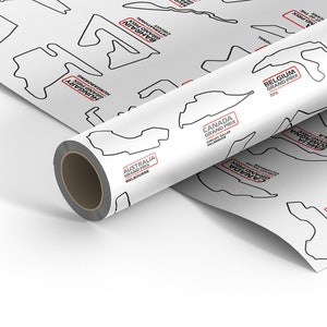 Formula 1 Motorsport Racing Inspired Wrapping Paper, Birthdays ...