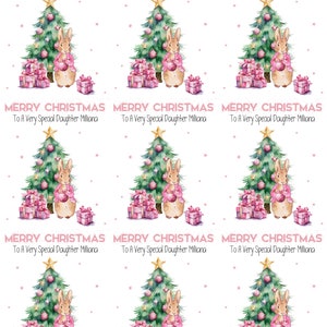 Personalised Peter Rabbit Christmas Wrapping Paper - Etsy