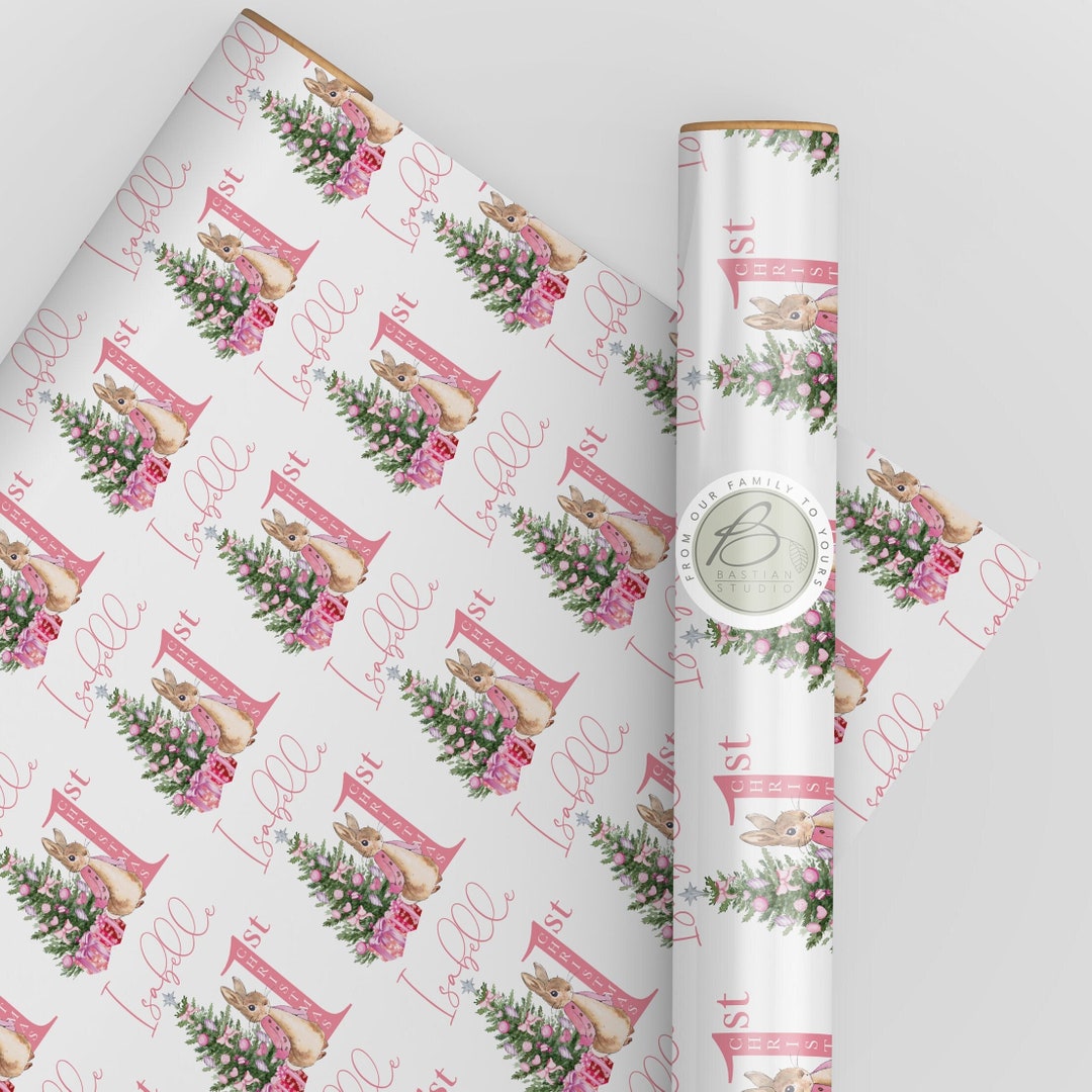 Peter Rabbit Christmas Wrapping Paper, Merry Christmas, Eco Friendly ...