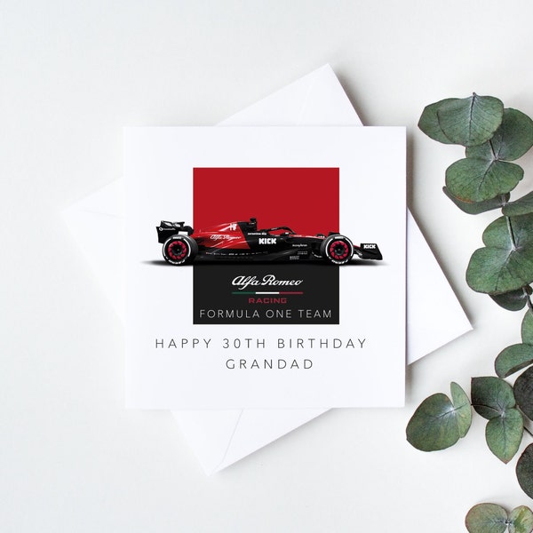 Alfa Romeo Birthday Card - Etsy UK