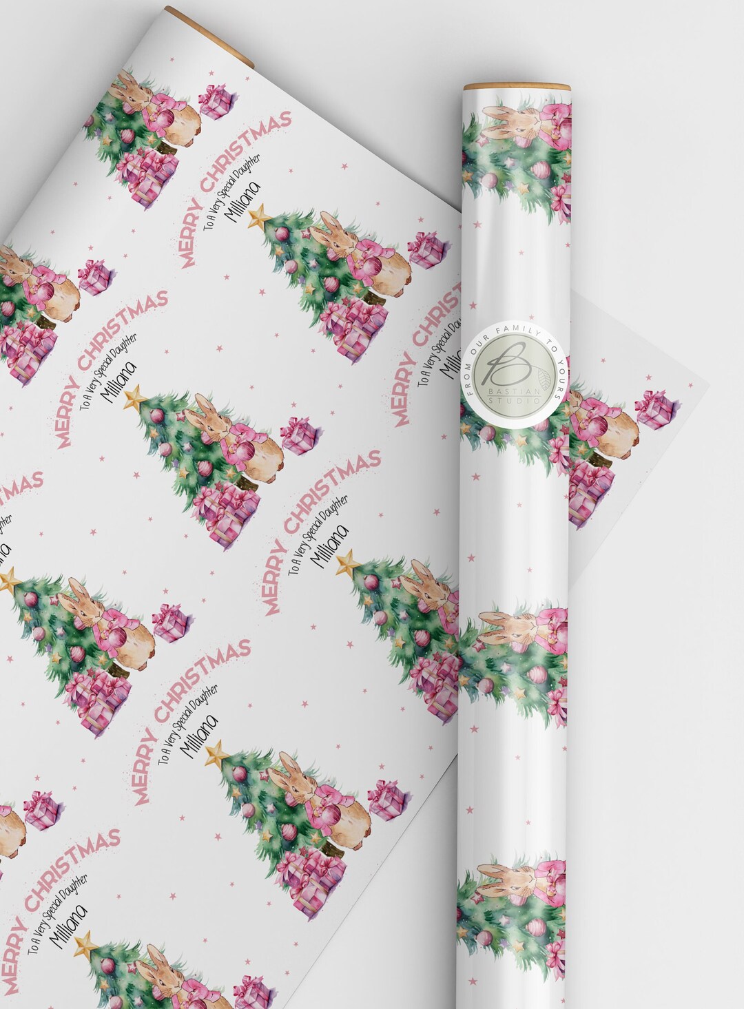 Personalised Peter Rabbit Christmas Wrapping Paper - Etsy