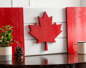 Canadian Flag, Wooden Canada Flag, Custom Wooden Canadian Flag, Canada ...
