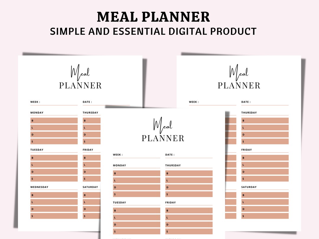 The Ultimate Guide to Healthy Eating: Your Meal Planner - Etsy