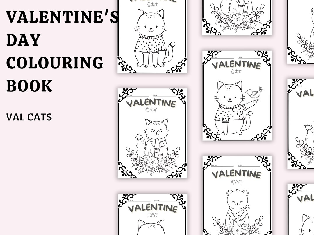 Valentine Gift Coloring Book Pages Heart Coloring Pages Valentine ...