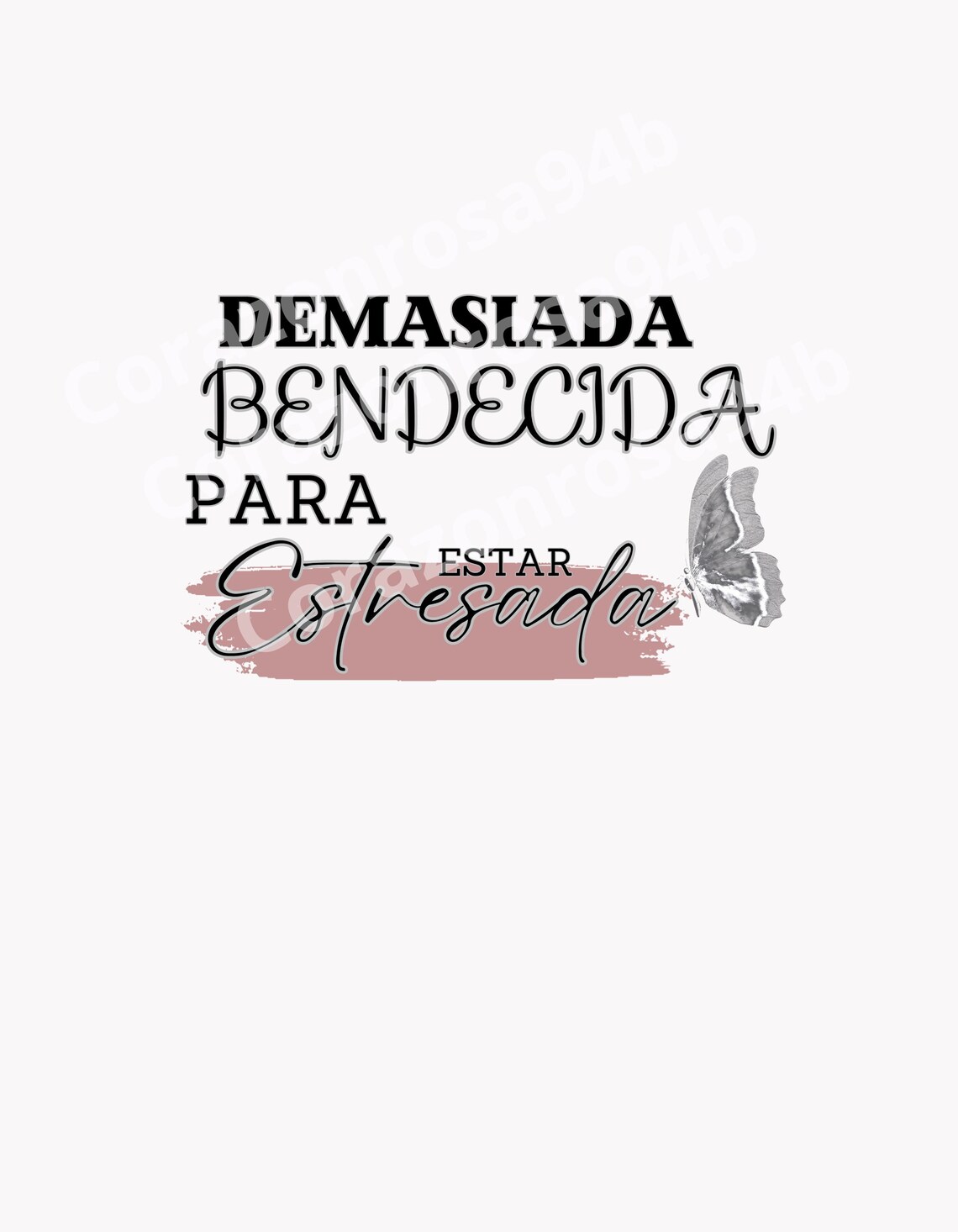 Demasiada Bendecida Para Estar Estresada Svg Para Subliminar Cristiano ...