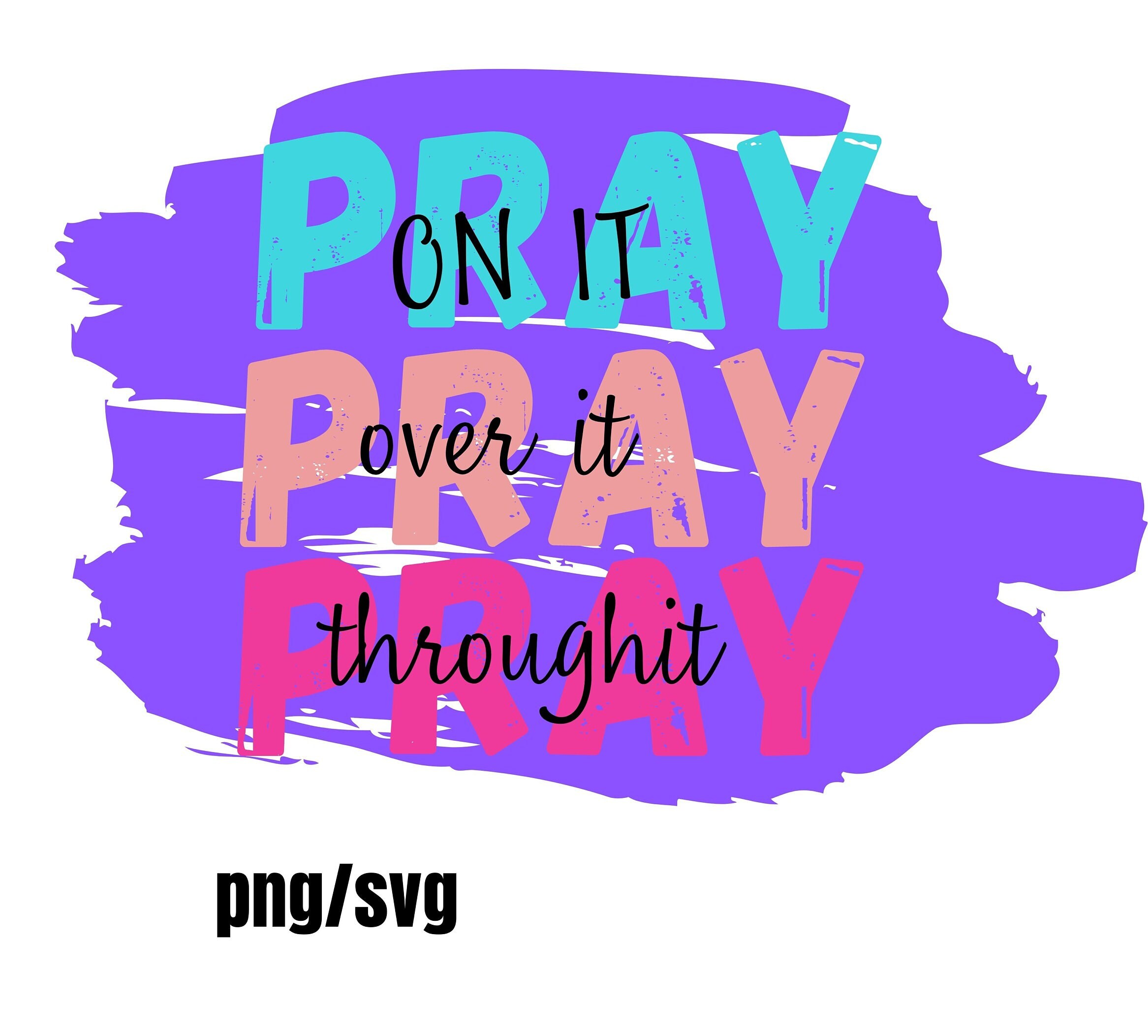 Plantilla Subliminal Formato Png/svg En Ingles pray / | Etsy Australia