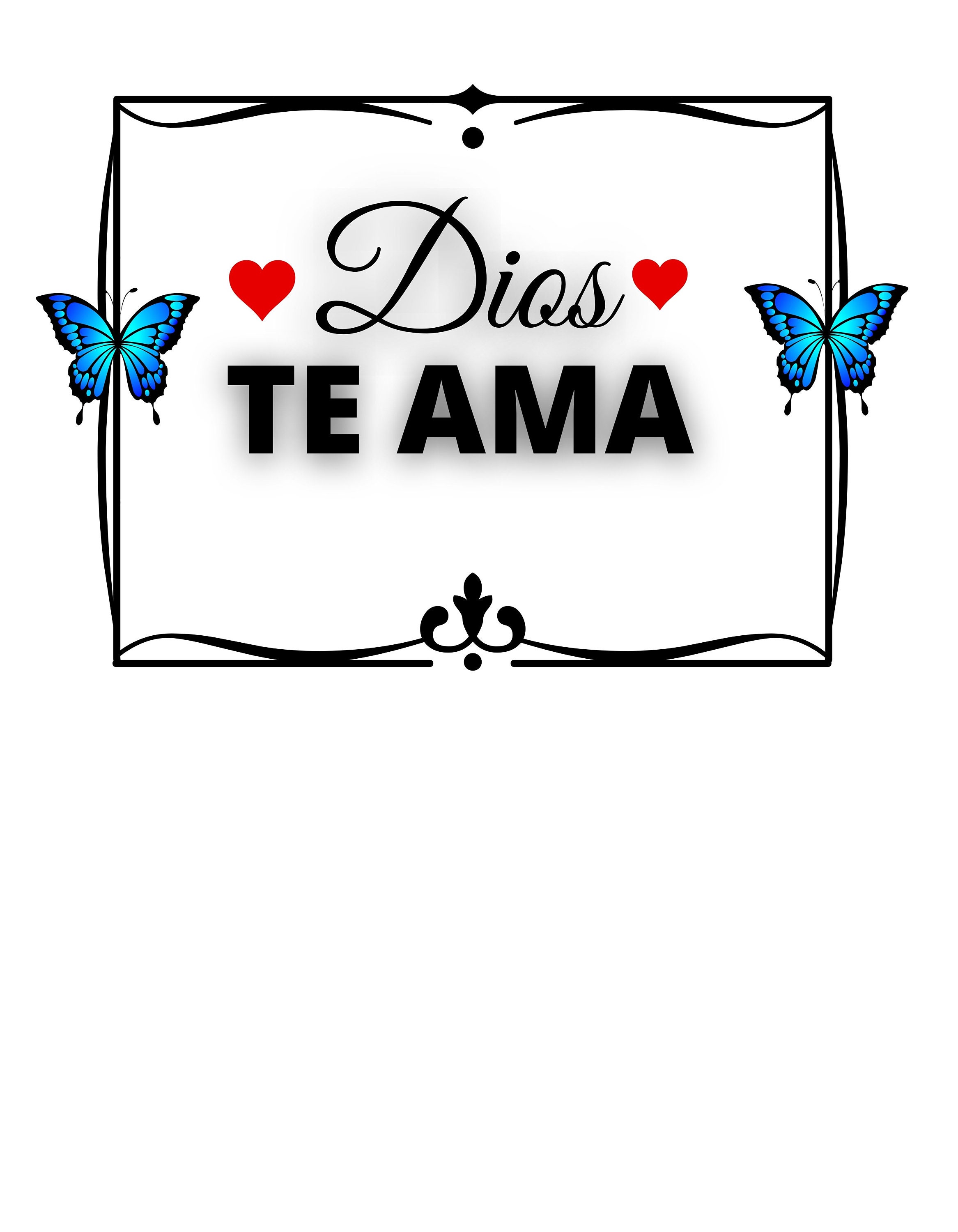 DIOS Te Ama/ Spanish Template / God Loves You /png/svg/pdf - Etsy