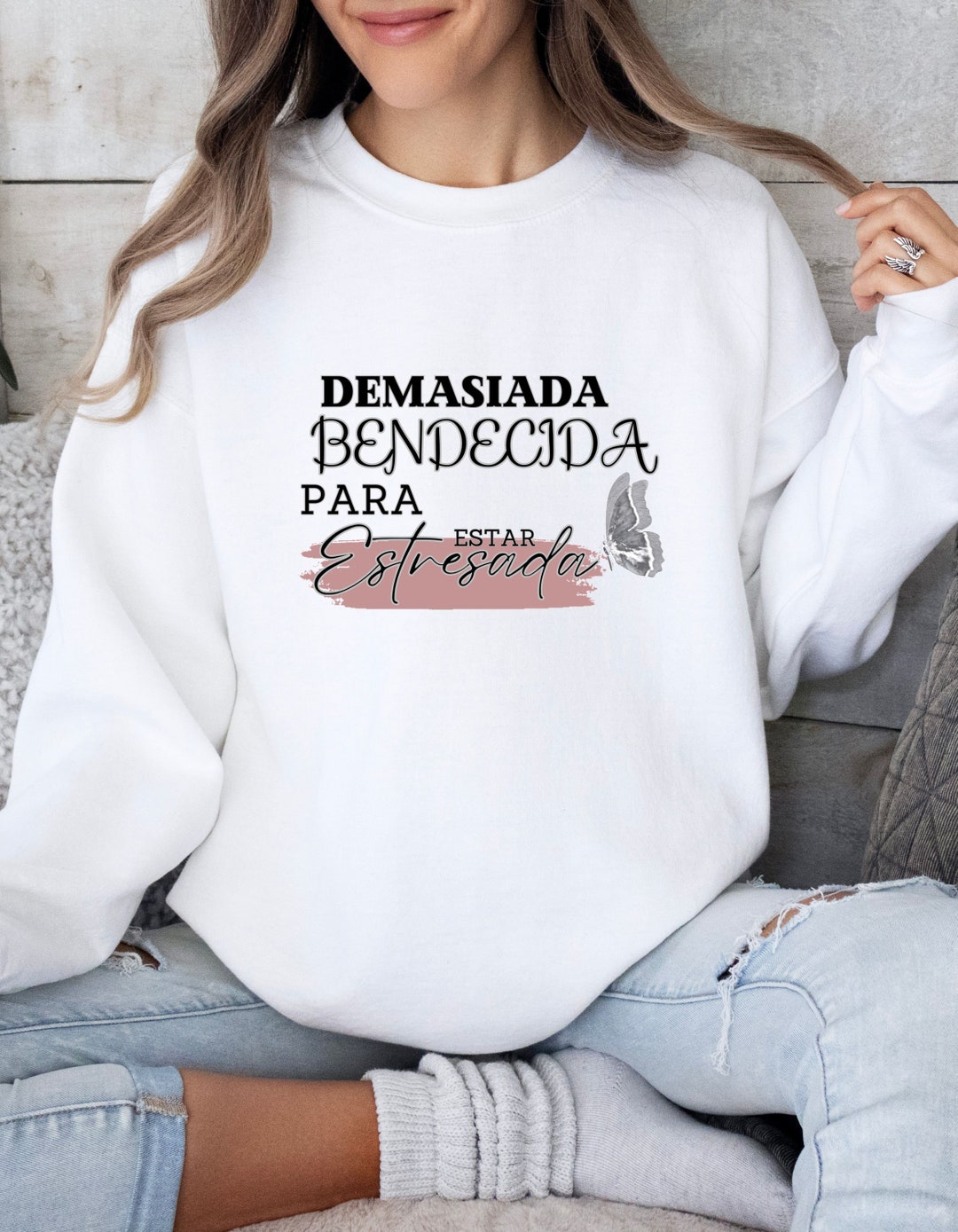 Demasiada Bendecida Para Estar Estresada Svg Para Subliminar Cristiano ...