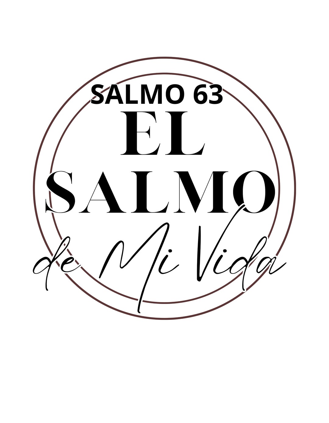 SALMO 63 El Salmo De Mi Vida Png Svg Digital Download Descarga Digital ...