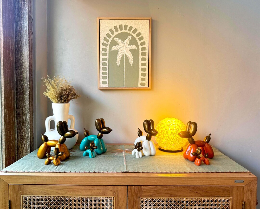 Elegant Modern Resin Dog Statues – Perfect Table Decor for Stylish ...