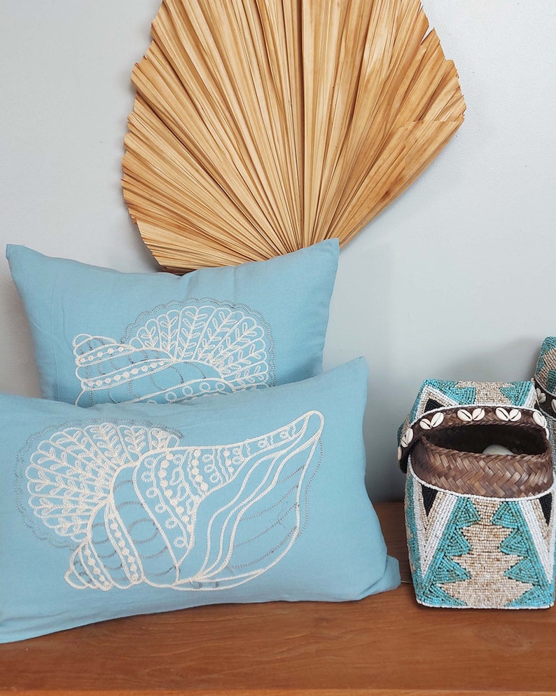 Home Decor Package in Bali Beaded Bamboo Box for Home Furnishings, Blue ...