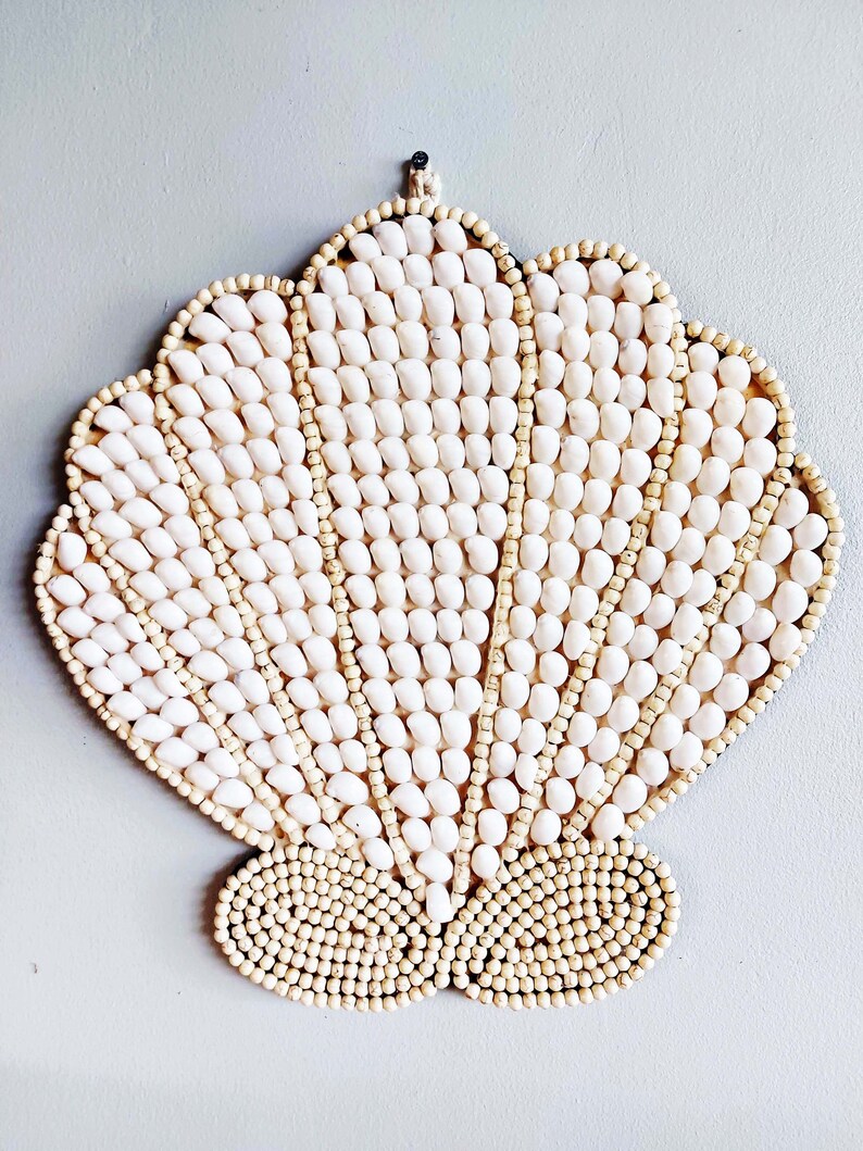 Boho Beach Decor Oyster Shells Seashell Wall Art Beach Theme - Etsy