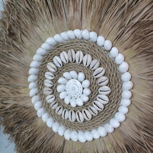 Semaya 3 Piece Wall Art Set, Triptych Round Wall Hanging Neutral Color ...