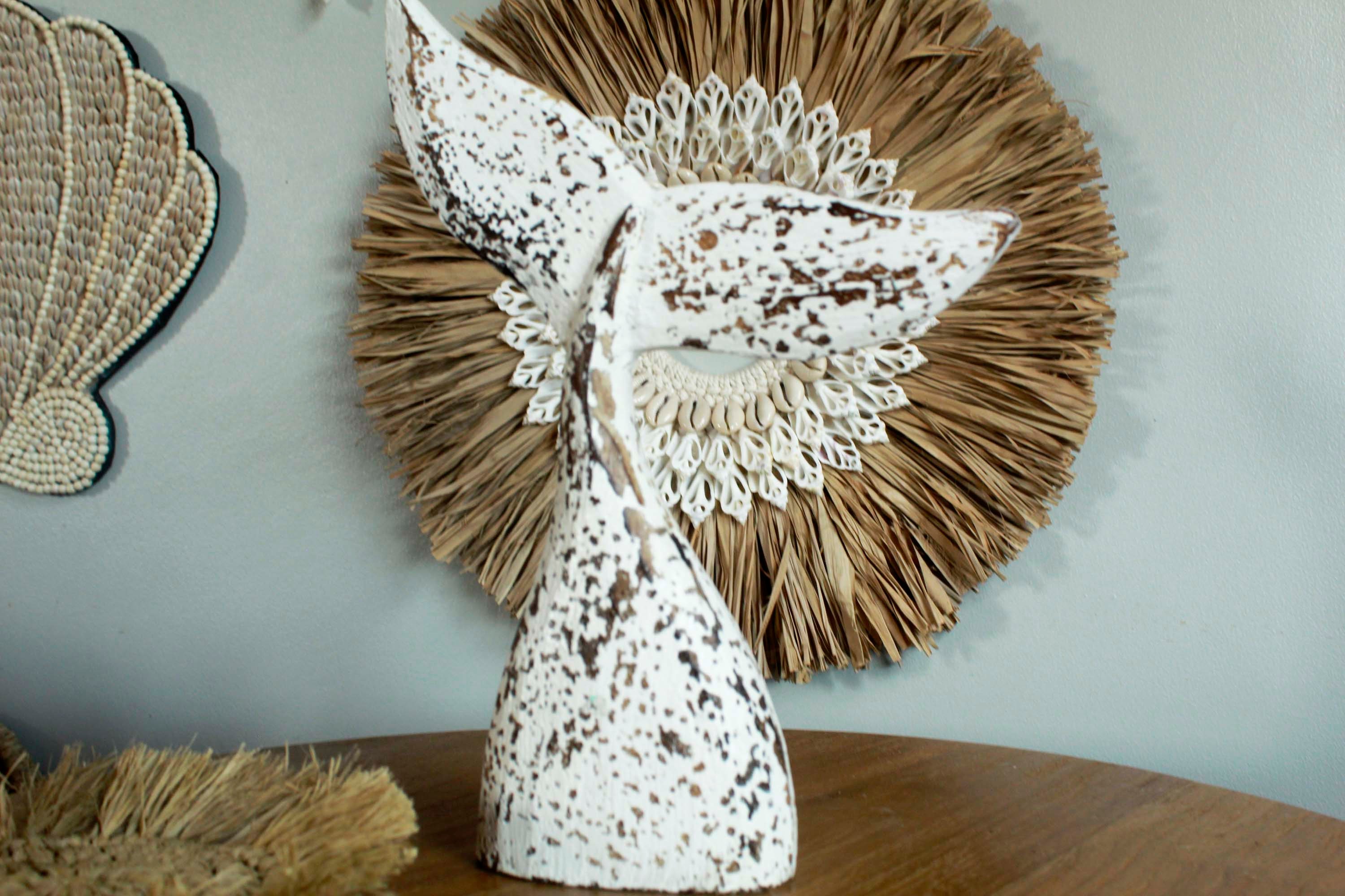 Set of 3 Wooden Fish Tails Decorations, Dolphin Tails Rustic ...