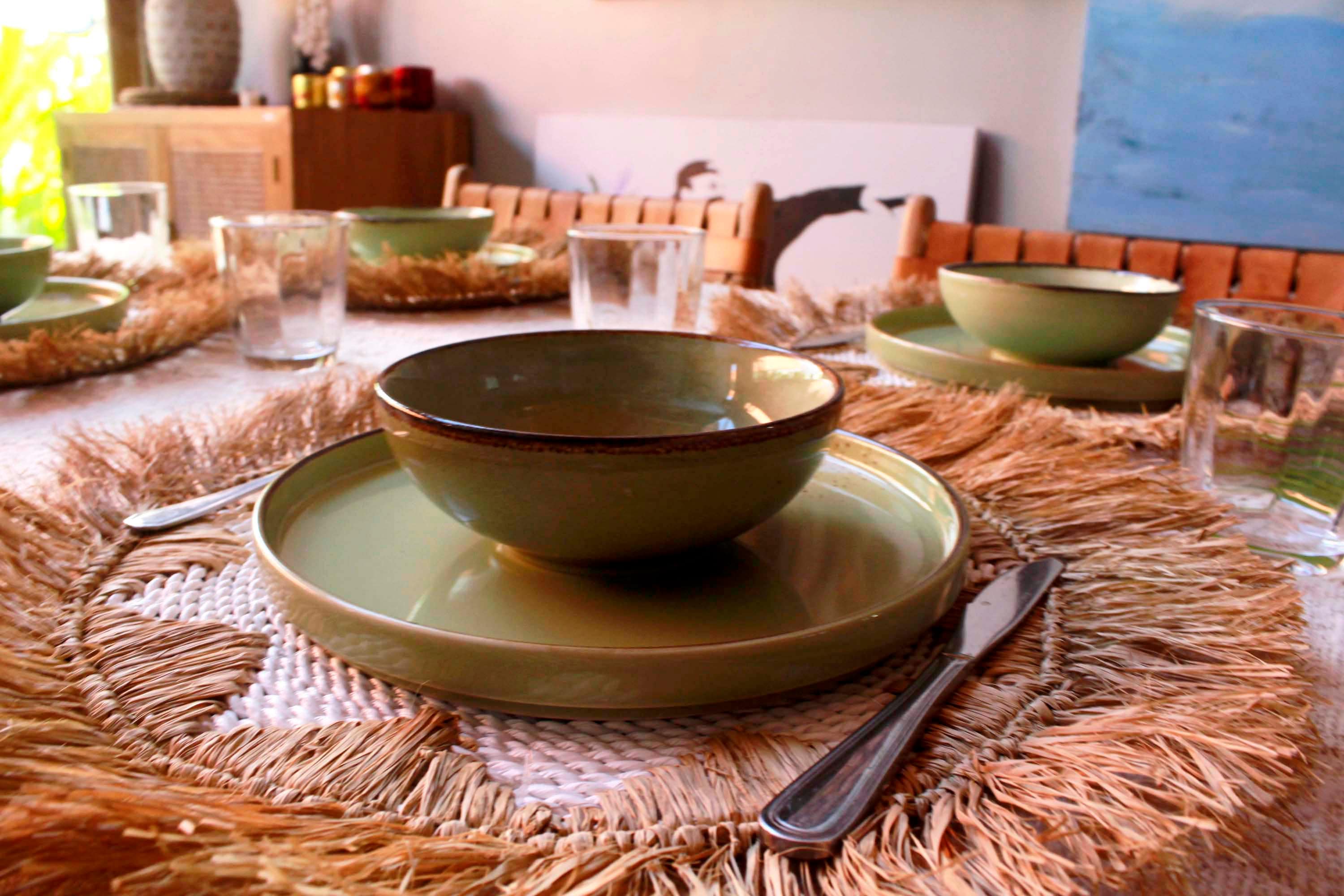 Unique Round Table Mat Boho Chic Fringes Placemat Handmade - Etsy