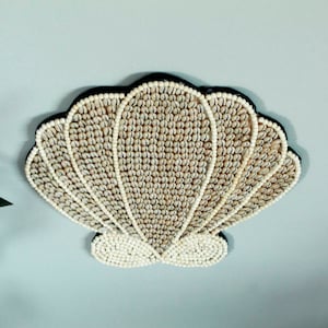 Boho Beach Decor Oyster Shells, Seashell Wall Art Beach Theme Decor ...