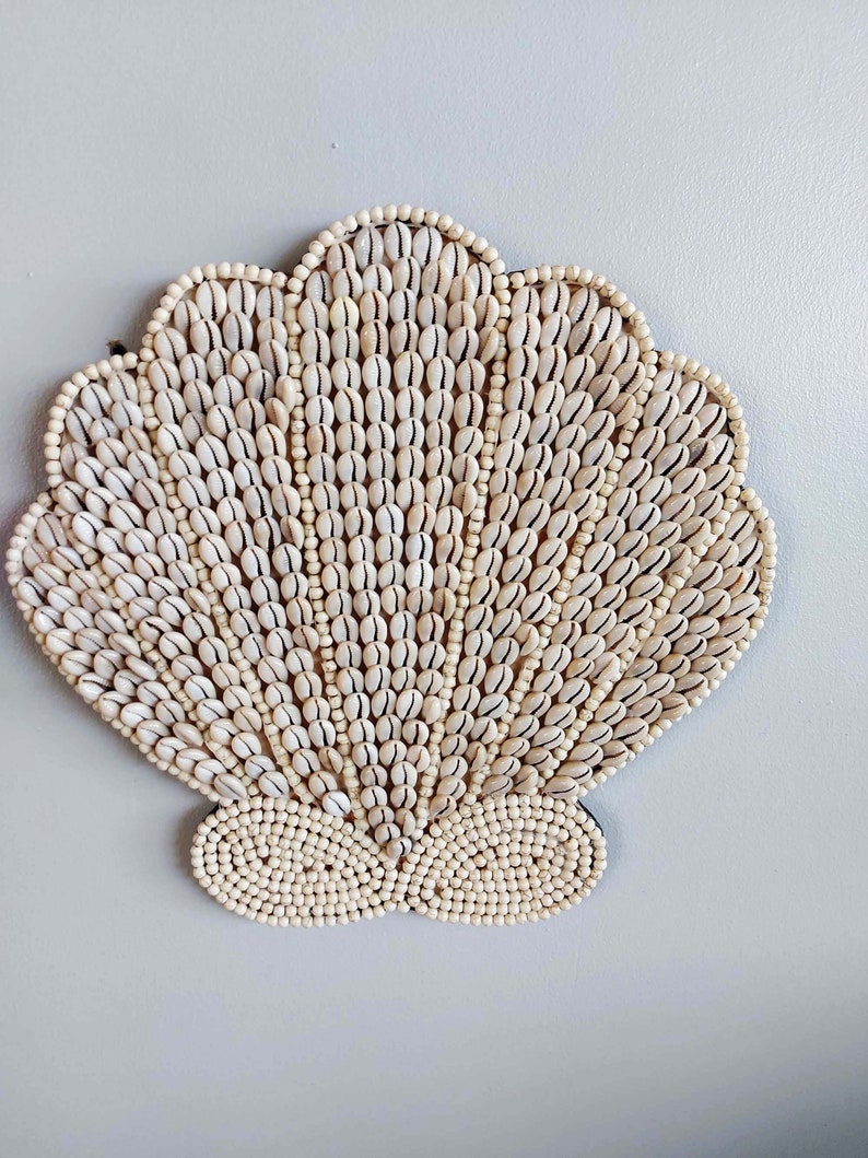 Boho Beach Decor Oyster Shells Seashell Wall Art Beach Theme - Etsy