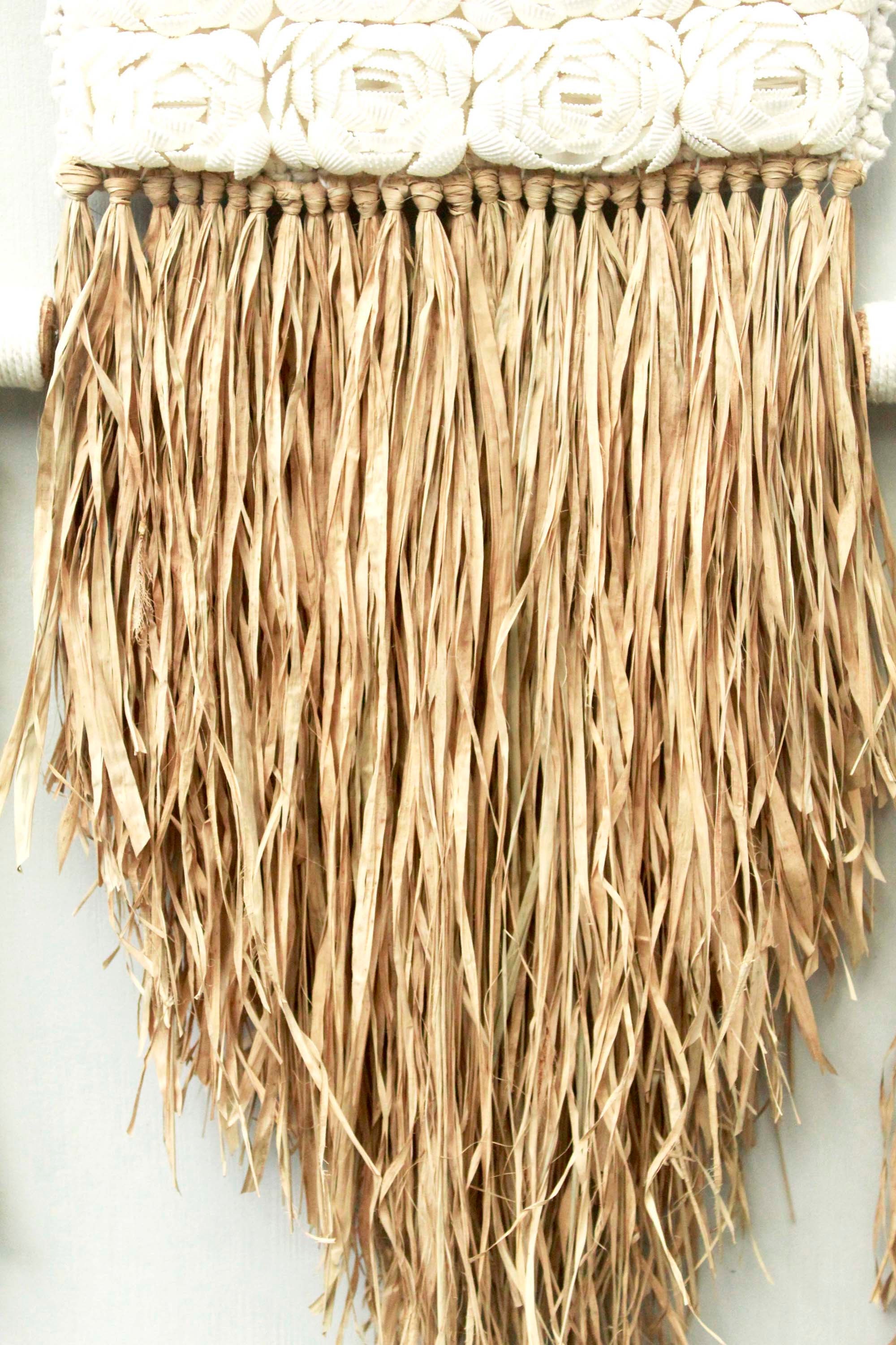 Rossie Seashell and Natural Straw Macrame Wall Hanging - Etsy