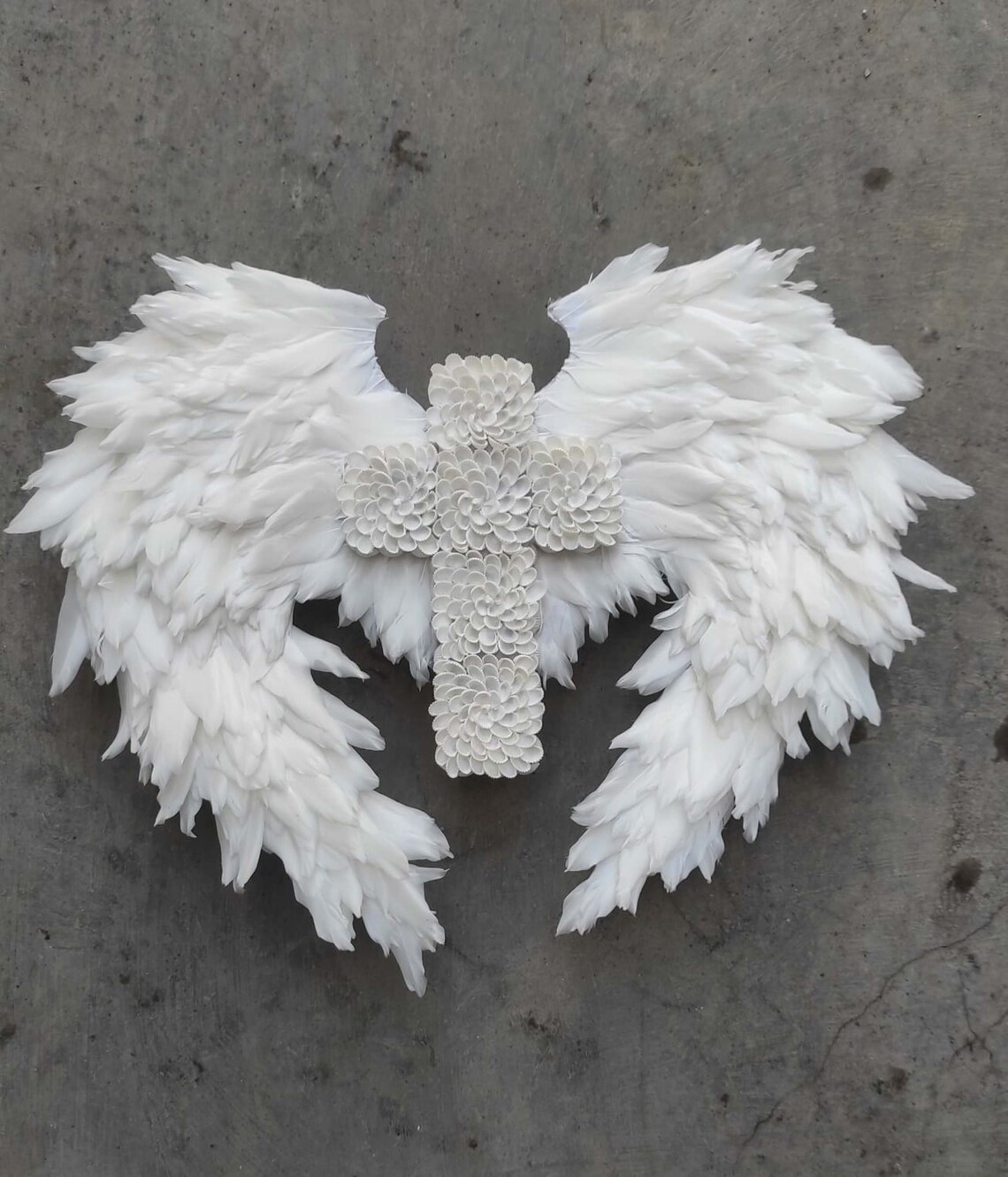 Feather Wings Cross Wall Hanging Black, Cross Ornament Bohemian ...