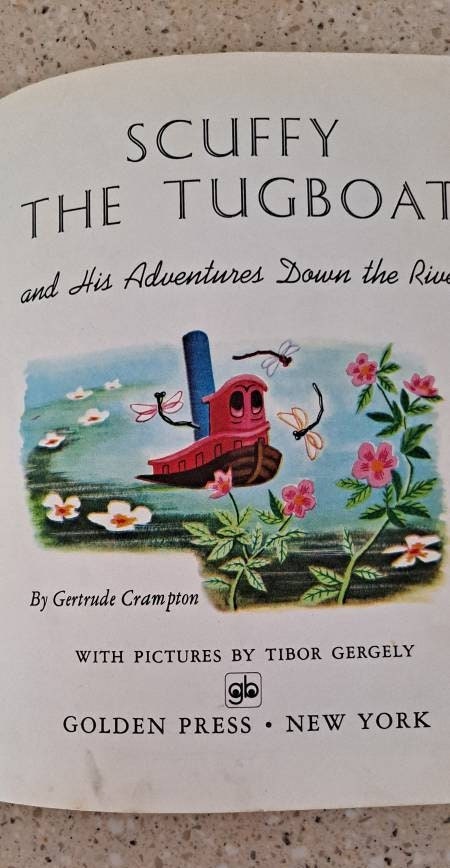 Scuffy the Tugboat A Little Golden Book Hardcover by - Etsy