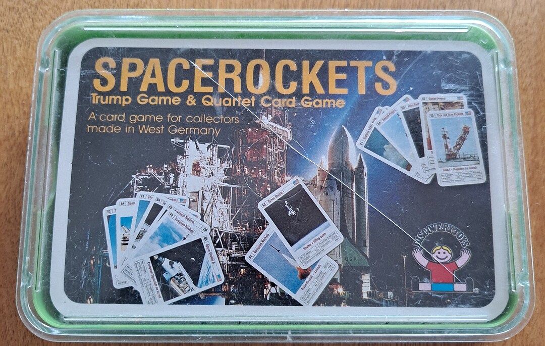 Vintage Space Rockets Trump Card Game by Discovery Toys Collectible ...