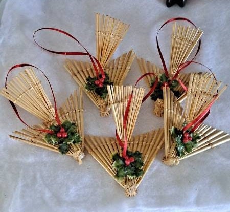 Scandanavian Straw Birds Doves Ornaments - Etsy