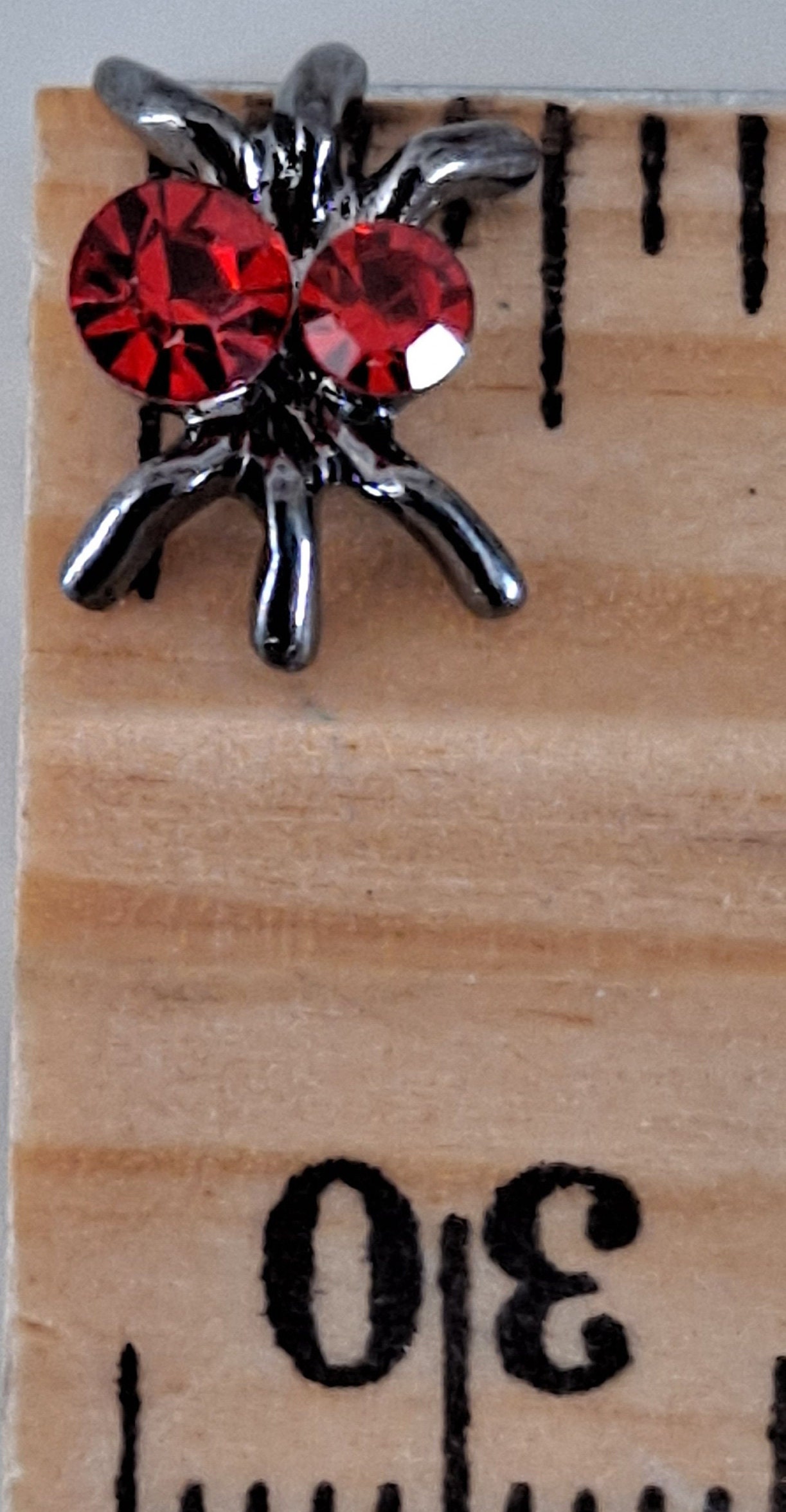 Miniature, Mini, Micro, Red Jeweled Spider, Insect, Bug, Jewelry ...