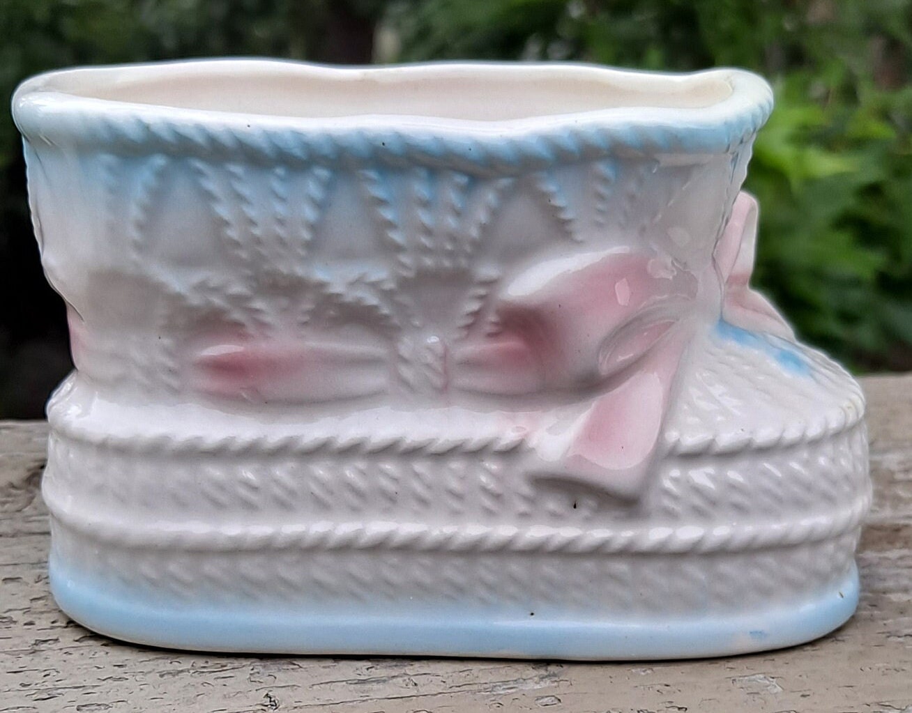 Vintage Baby Planter Flower Vase Baby Bootie Baby Shoe Baby - Etsy