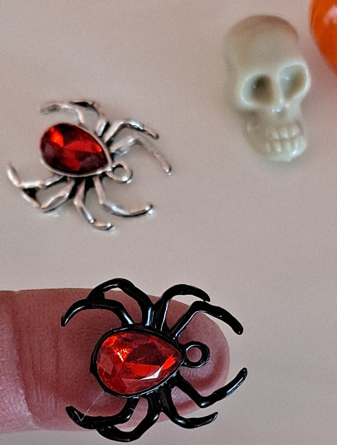 Miniature, Mini, Micro, Red Jeweled Spider, Insect, Bug, Jewelry ...