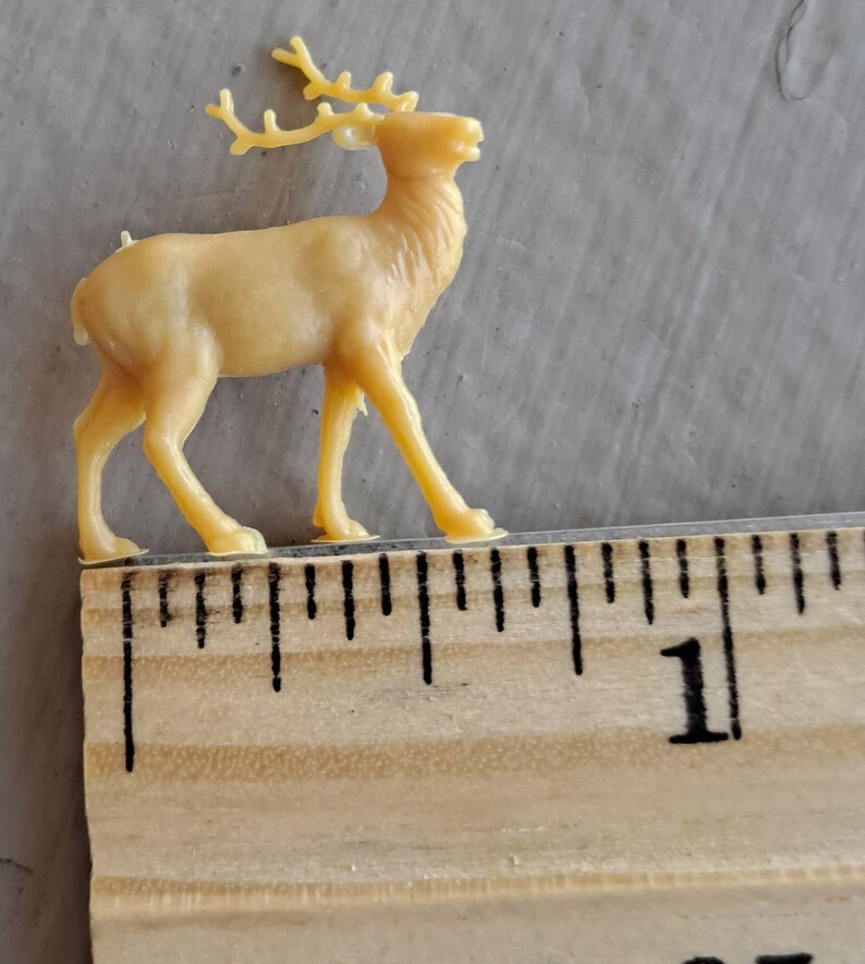 Vintage Mini Miniature Antelope Reindeer Deer Christmas Advent Snow ...