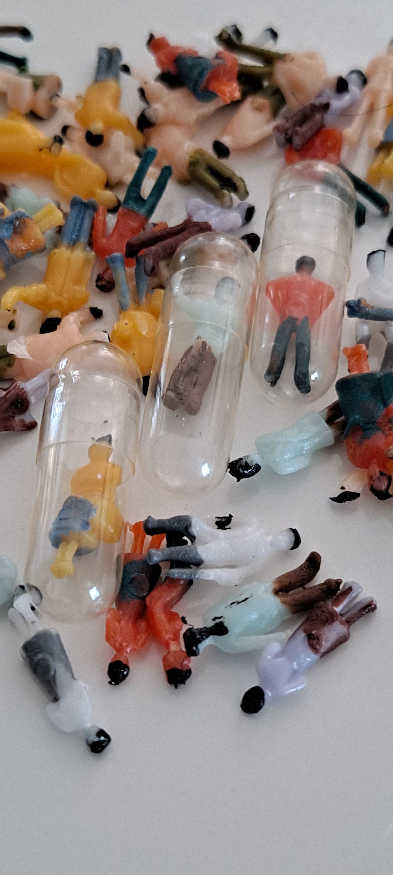 Extra Small Miniature Mini Micro People Figures in Pill Capsules ...