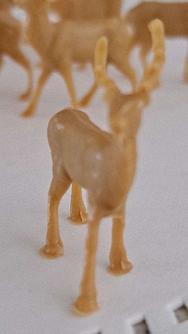 Vintage Mini Miniature Antelope Reindeer Deer Christmas Advent Snow ...