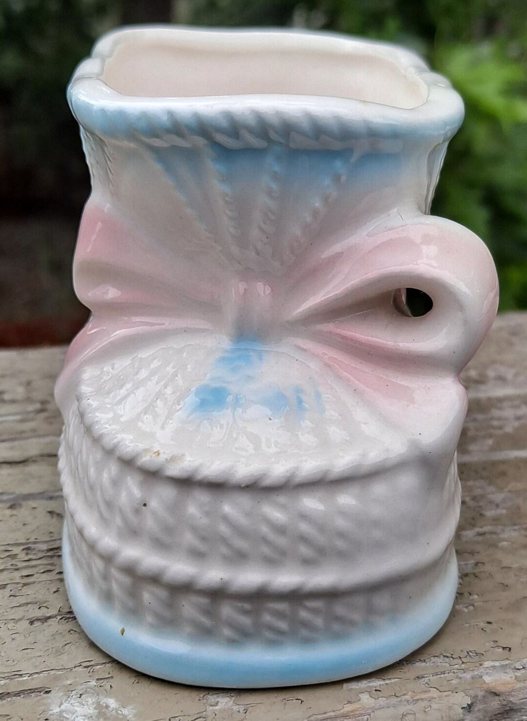 Vintage Baby Planter Flower Vase, Baby Bootie, Baby Shoe, Baby Shower ...
