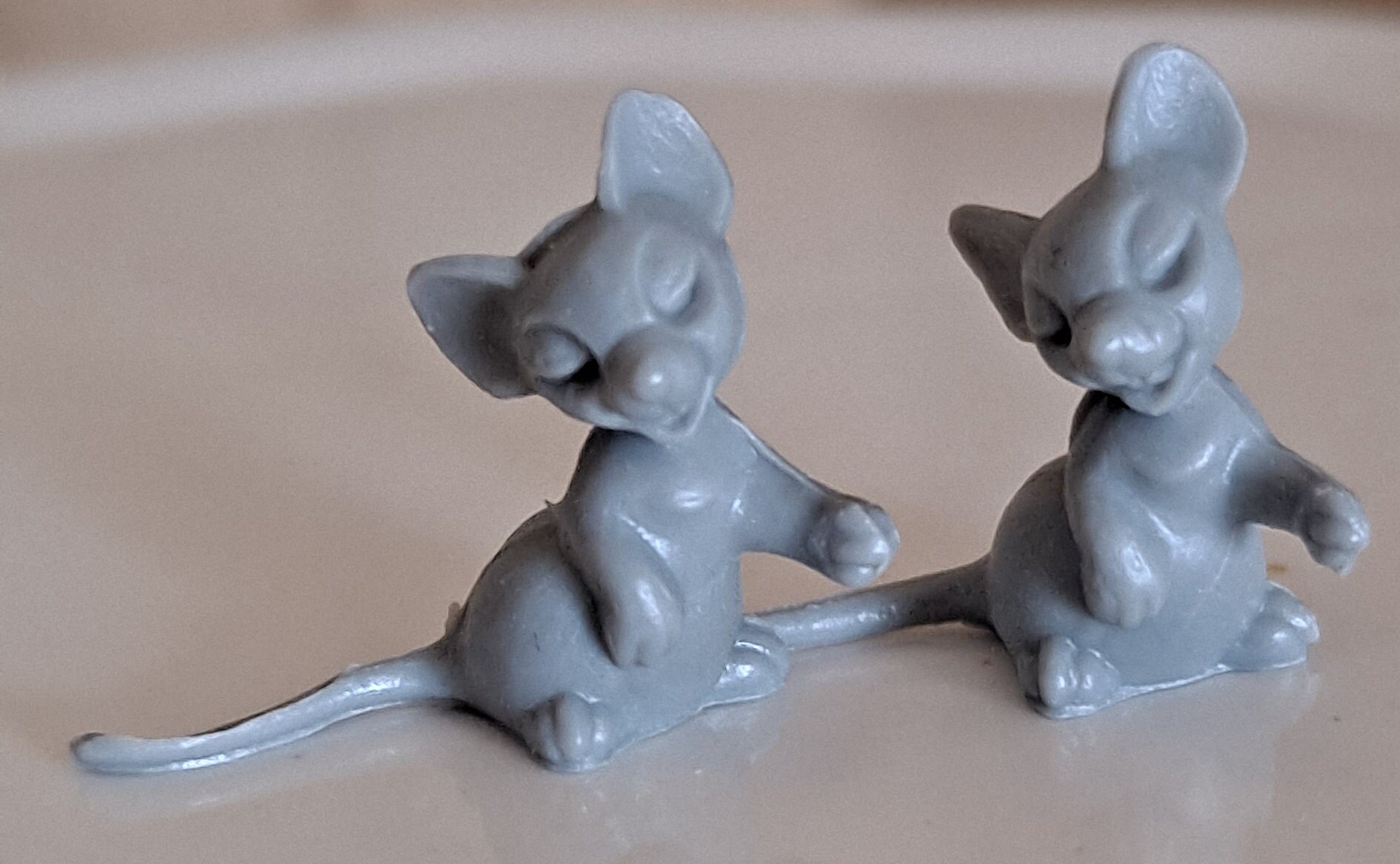 Micro Mini Miniature Standing Happy Mouse, Mice, Craft, Toy, Diorama ...